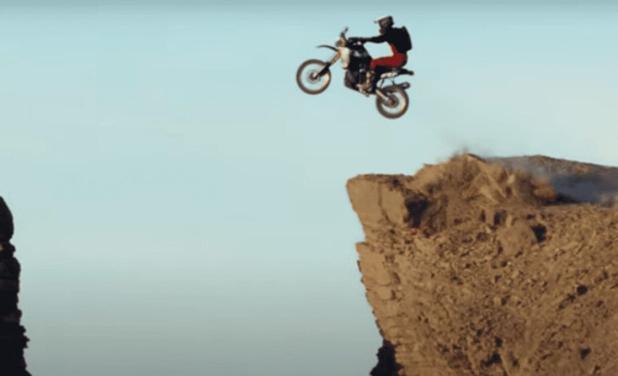 Watch Pol Tarrés Fly Across A Moroccan Canyon | Motorcycle Sport & Leisure